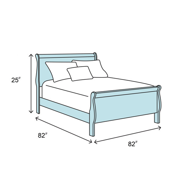Abner upholstered bed store